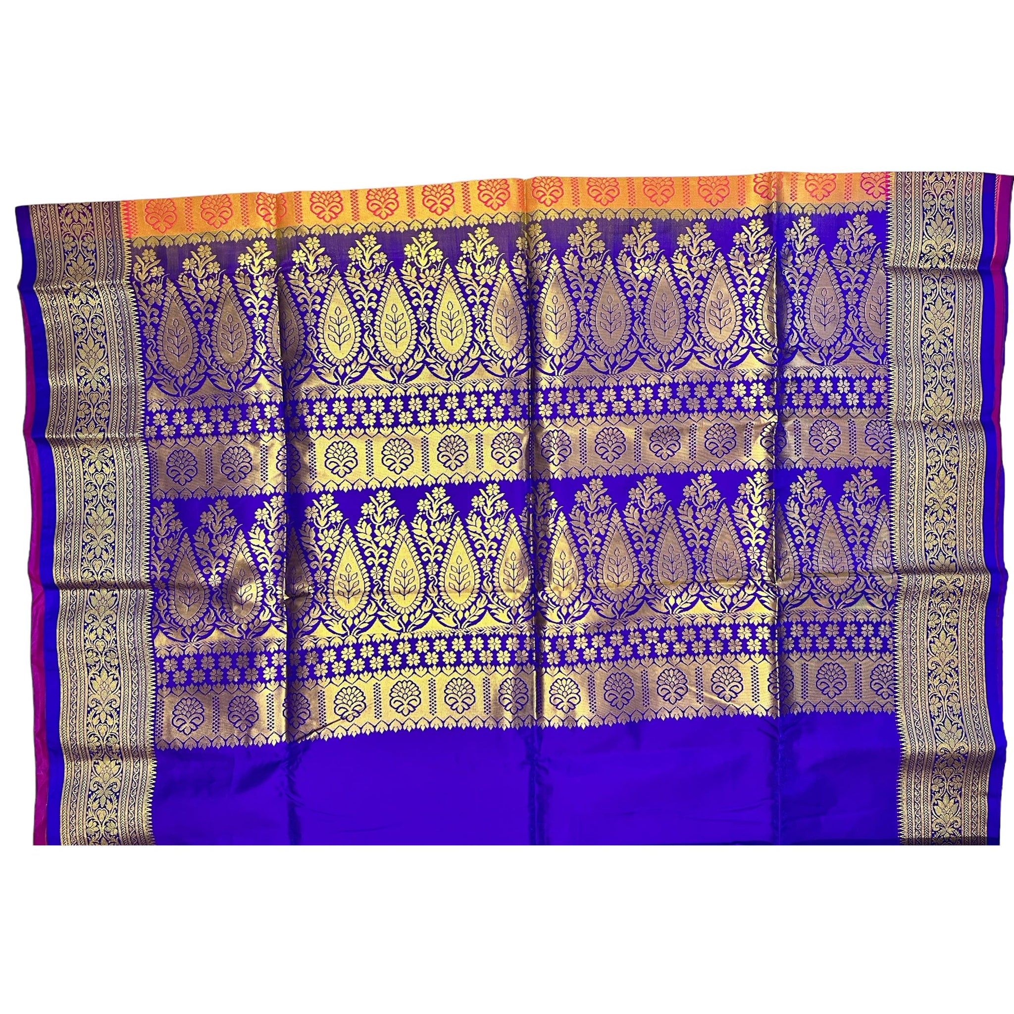 Raspberry Color Kanjivaram Silk Saree – anafab.com